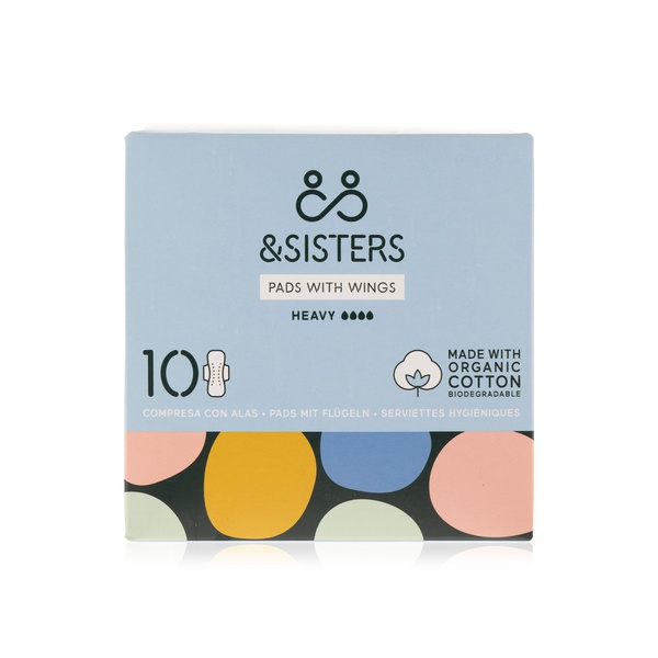 &sisters Pads with Wings Heavy/night 10 Pack - Spinneys UAE