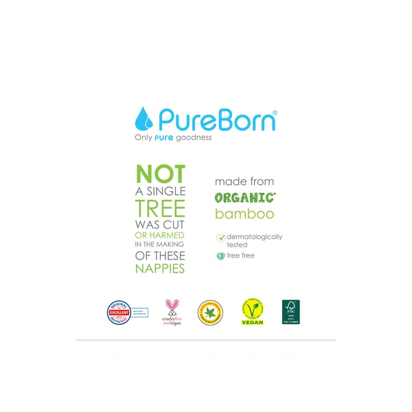 Pure Born Chemical Free Baby Wipes x 60 - Spinneys UAE