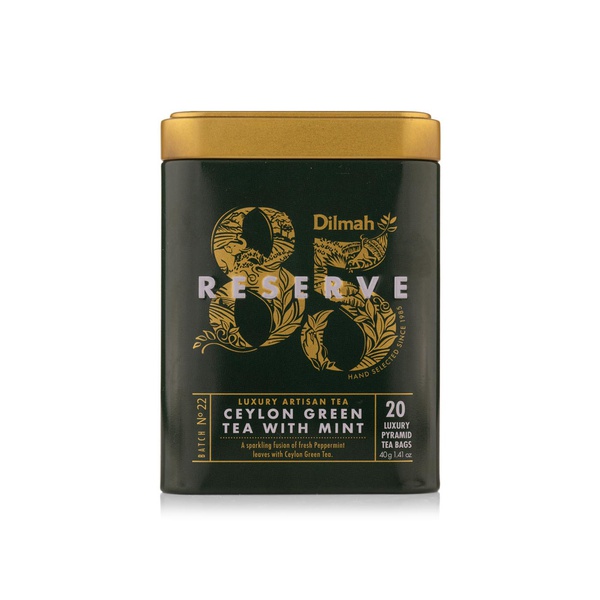 Dilmah 85 Reserve Ceylon Green Tea with Mint Tin 40g - Spinneys UAE