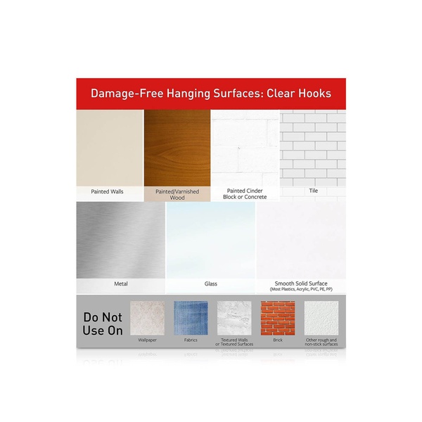 3m Command Medium Clear Hooks x 2 - Spinneys UAE