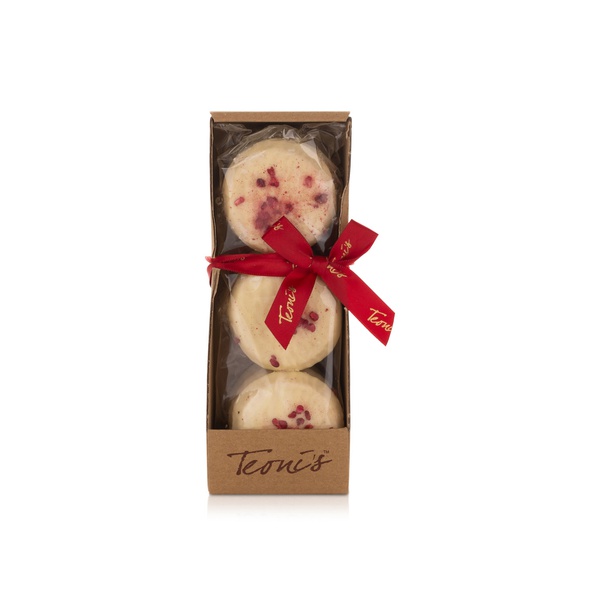 Teoni's Cookies Handmade White Chocolate and Raspberry Shortbread 200g ...