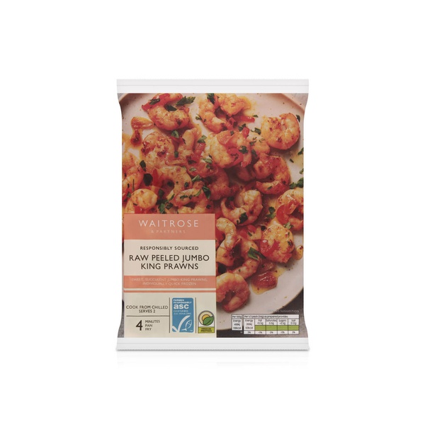 Waitrose Frozen Jumbo King Prawns 200g