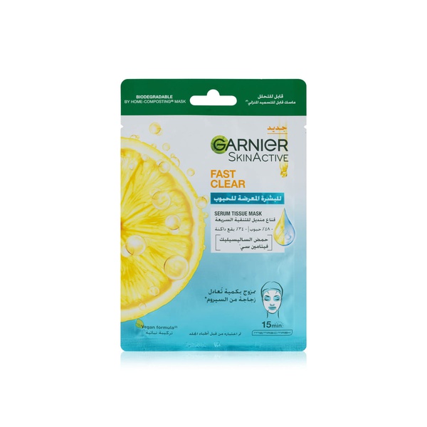 Garnier skin active fast clear tissue mask - Spinneys UAE