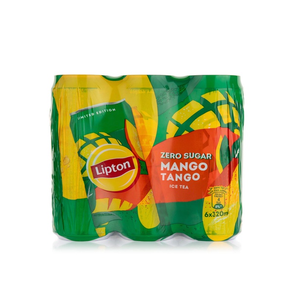 Lipton Mango Tango Zero Sugar 320ml x 6 - Spinneys UAE
