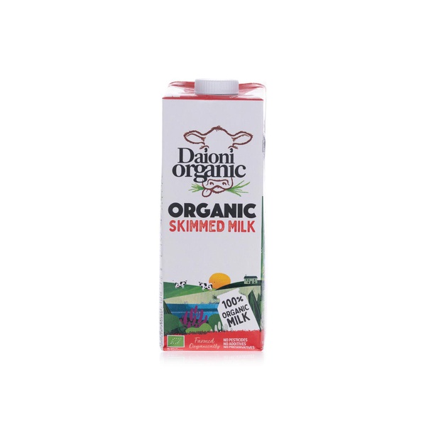 Daioni Organic Long Life Skimmed Milk 1 litre - Spinneys UAE
