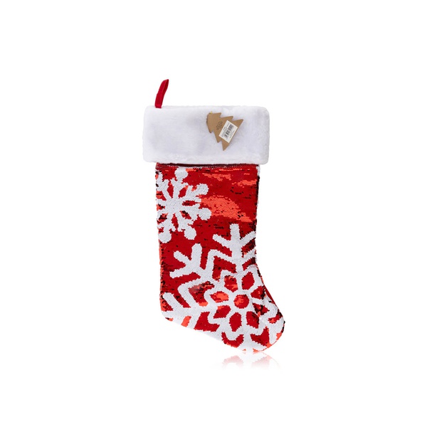 Party Magic Sequined Christmas Stocking 50cm - Spinneys UAE