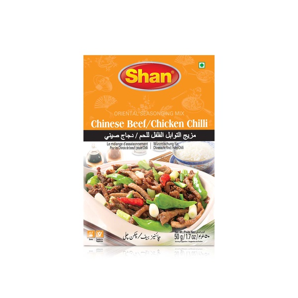 Shan Chinese Beef Chicken Chilli Mix 50g - Spinneys United Arab Emirates