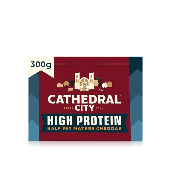Cathedral City High Protein Half Fat Mature Cheddar 300g - Spinneys UAE
