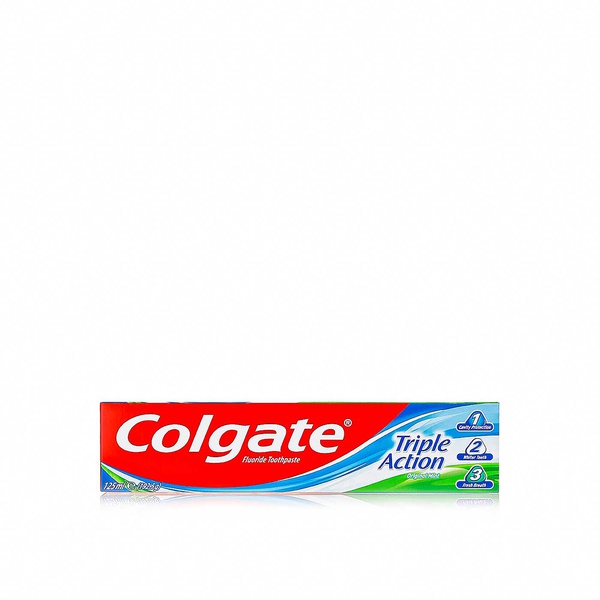 Colgate Triple Action Toothpaste 125ml - Spinneys UAE