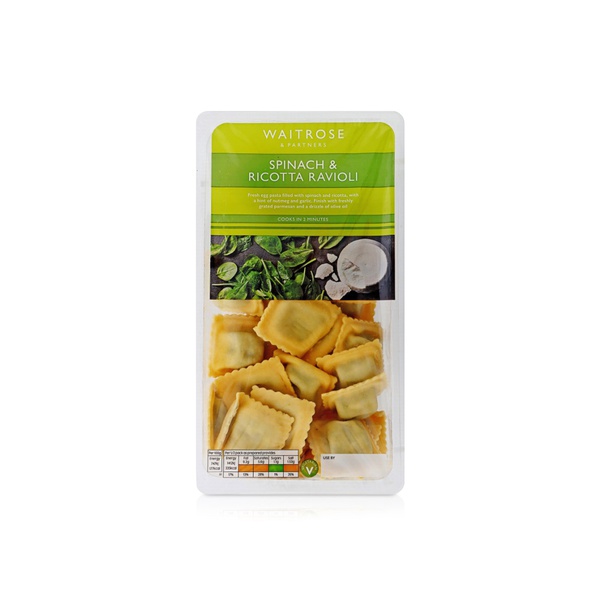 Waitrose Spinach and Ricotta Ravioli 310g - Spinneys UAE