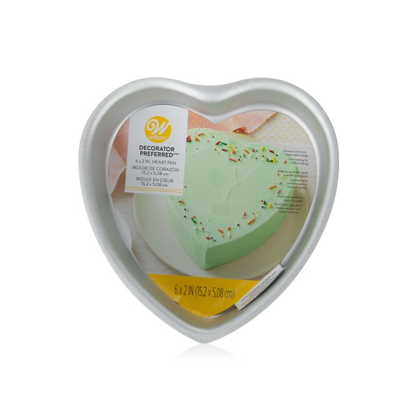 Wilton decorator preferred heart cake pan 6"x2" - Spinneys UAE