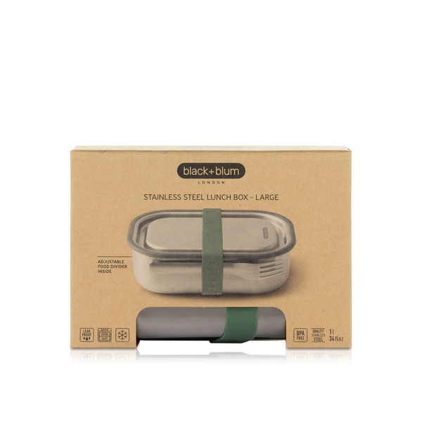 Black & Blum Stainless Steel Lunch Box Olive Large 1L - Spinneys United ...