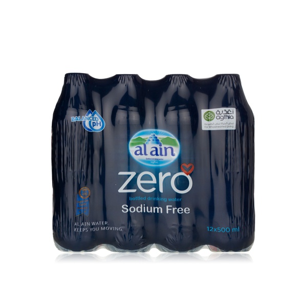 Al Ain Zero Sodium Water 500ml x 12 - Spinneys UAE