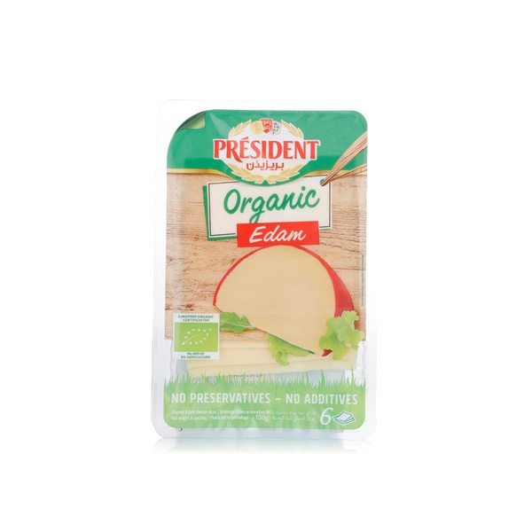 President Edam Organic Cheese Slices 150g - Spinneys UAE