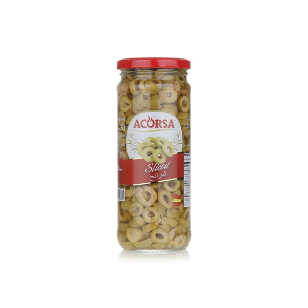 Acorsa Green Olives Sliced 470g - Spinneys UAE
