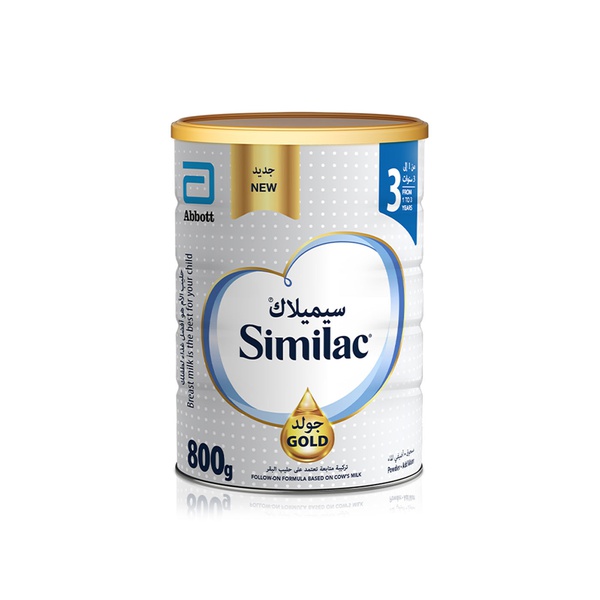 Similac gold 3 baby formula 1-3 years 800g price in UAE | Spinneys UAE ...