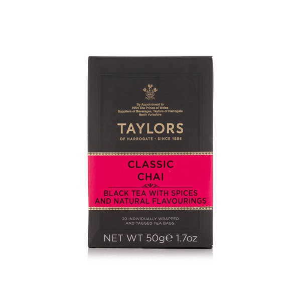 Taylors of Harrogate classic chai tea 20 bags 40g - Spinneys UAE
