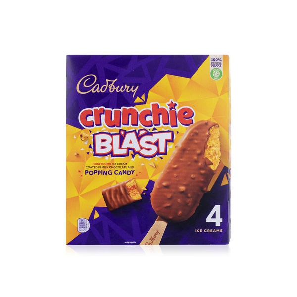 Cadbury Crunchie Blast Sticks Ice Cream 100Ml X 4 - Spinneys UAE