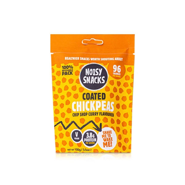 Noisy Snacks Chip Shop Curry Flavoured Coated Chickpeas 100g - Spinneys UAE