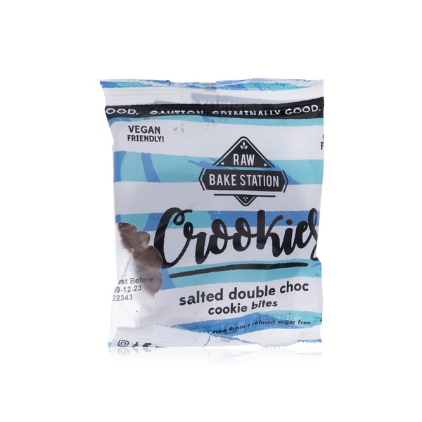Raw Bake Station Salted Double Choc Cookie Bites 40g - Spinneys UAE