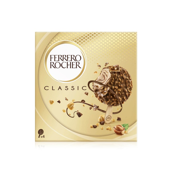 Ferrero Rocher Classic Milk Chocolate And Hazelnut Ice Cream 50G X 4 ...