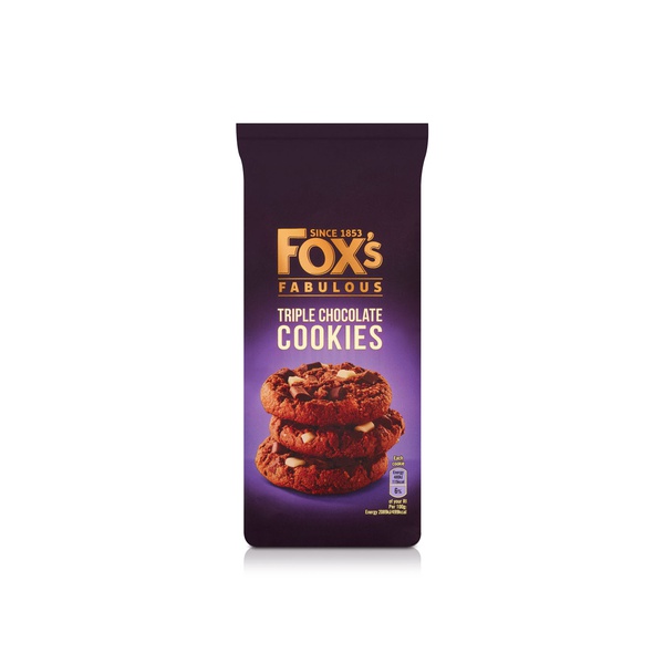 Fox's Fabulous Triple Chocolate Cookies 180g - Spinneys UAE