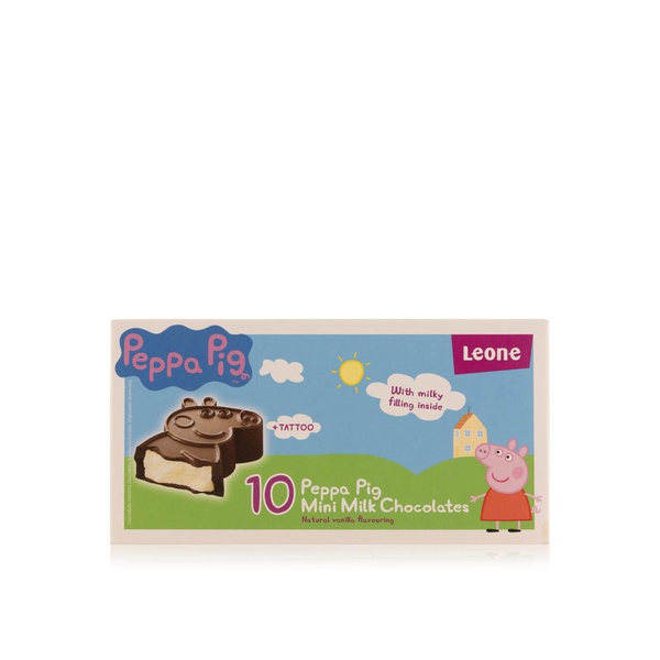 Leone 10 Peppa Pig Mini Milk Chocolates 100g price in UAE | Spinneys ...