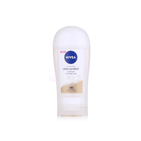 Nivea Clean Protect Deodorant Stick Pure Alum 40ml - Spinneys UAE