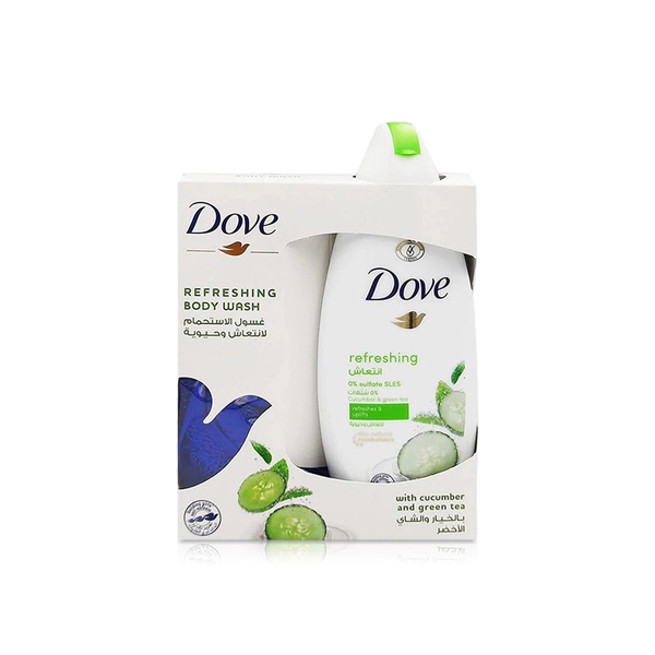 Dove Refreshing Body Wash Cucumber and Green Tea with Loofah 250ml ...