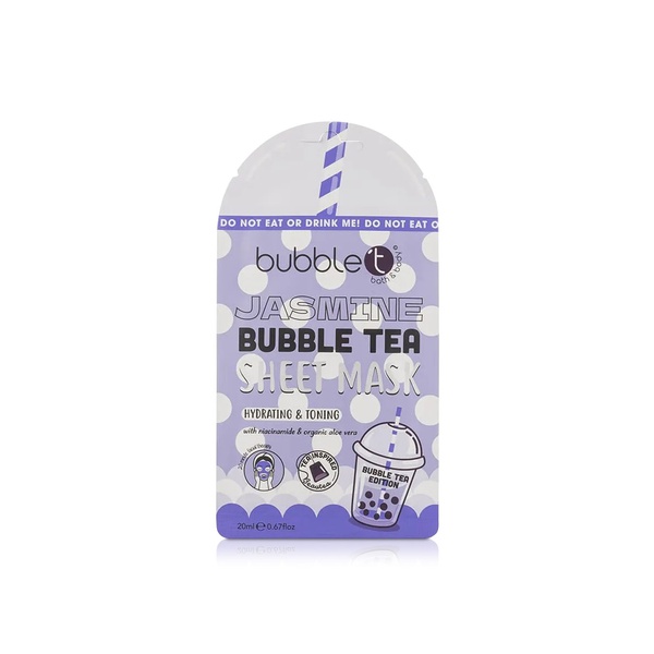 Bubble T Hydrating and Toning Sheet Mask Jasmine 20ml - Spinneys United ...