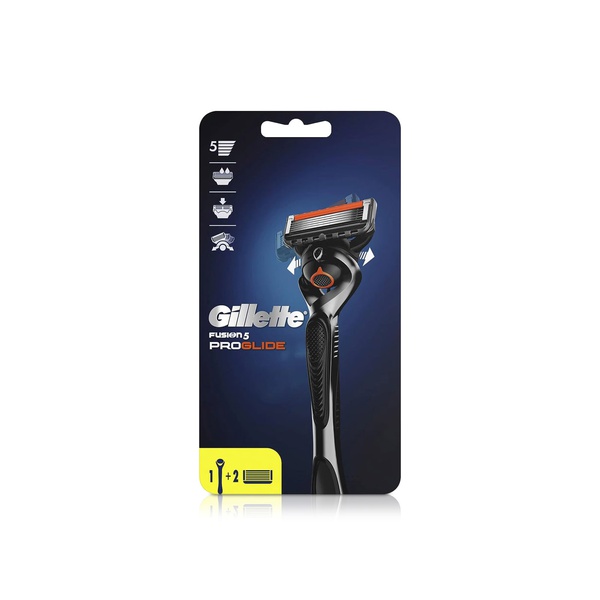 Gillette Fusion 5 Pro Glide Razor with 2 Blades - Spinneys UAE