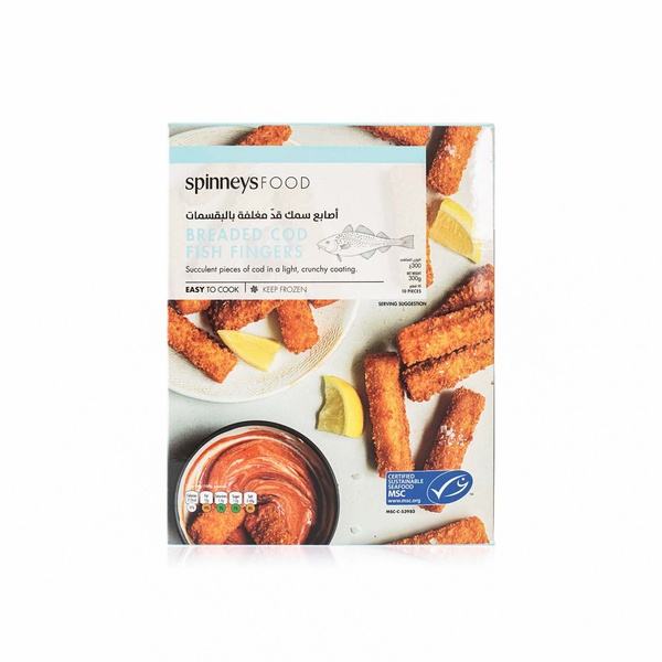 Spinneysfood Frozen Breaded Cod Fish Fingers 10S 300G price in UAE ...