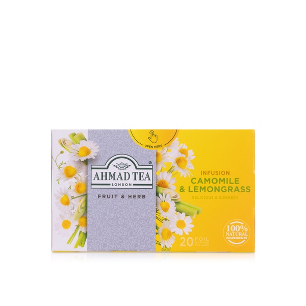 Ahmad Tea Camomile and Lemongrass Infusion x 20 Bags - Spinneys United ...