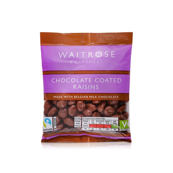 Waitrose Chocolate Coated Raisins 135g - Spinneys UAE