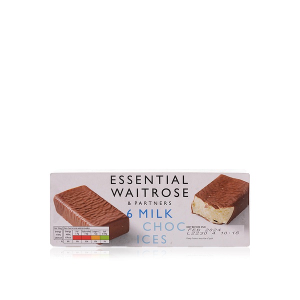 Waitrose Essential Milk Choco Ices 6 X 70Ml - Spinneys UAE