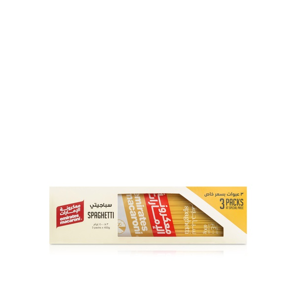 Emirates Macaroni Spaghetti 400g x 3 - Spinneys UAE