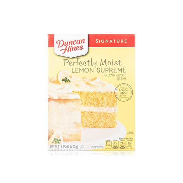 Duncan Hines signature lemon supreme cake mix 432g - Spinneys UAE