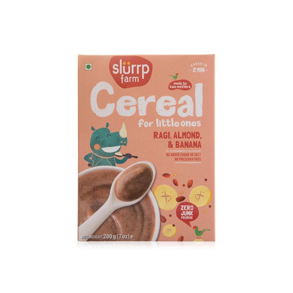 Slurrp Farm Ragi Almond and Banana Porridge Mix 200g - Spinneys UAE