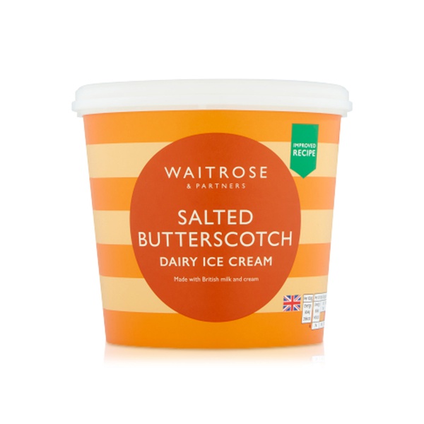 Waitrose Salted Butterscotch Ice Cream 1 Litre - Spinneys UAE