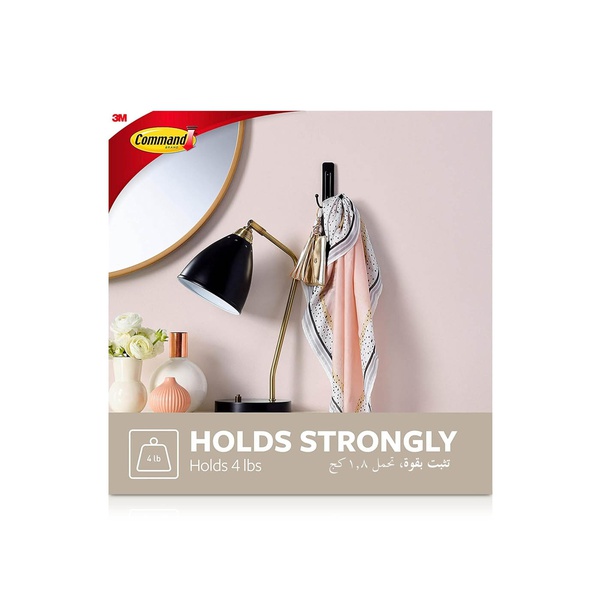 3m Command Large Matte Black Double Hook - Spinneys UAE