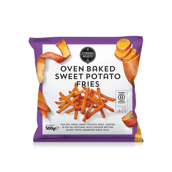 Strong Roots Frozen Oven Baked Sweet Potato 500G - Spinneys UAE
