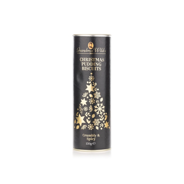 Grandma Wild's Christmas Pudding Biscuits Tree Tube 150g - Spinneys UAE