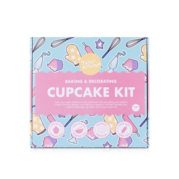 The Treat Kitchen Baking and Decorating Letterbox Cupcake Kit 310g ...
