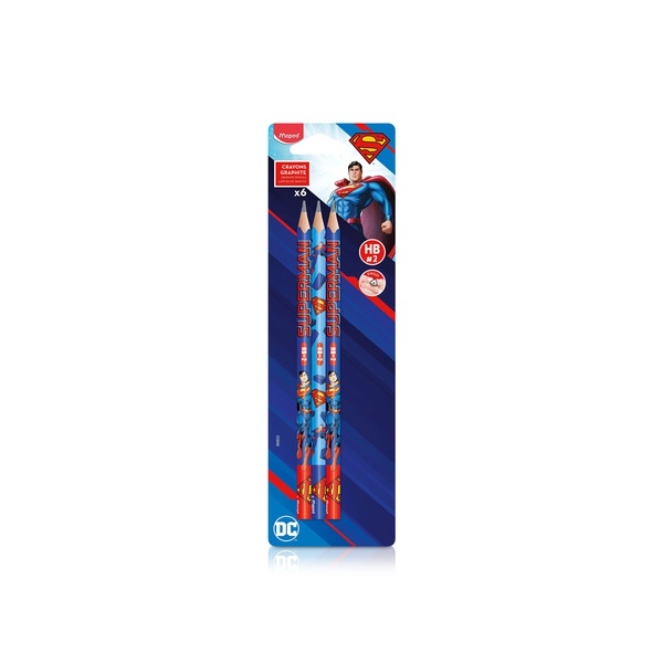 Maped Superman Pencils x 6 - Spinneys UAE