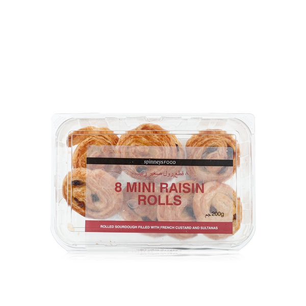 Spinneysfood Mini Raisin Rolls 200g - Spinneys UAE