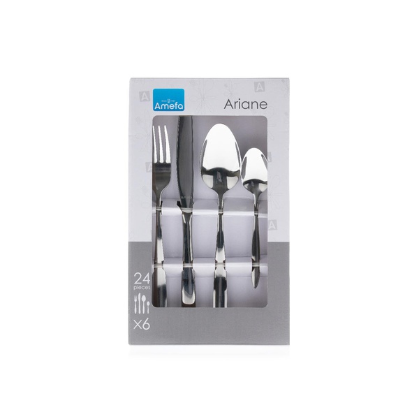 Amefa ariane stainless steel cutlery set 24 piece - Spinneys UAE