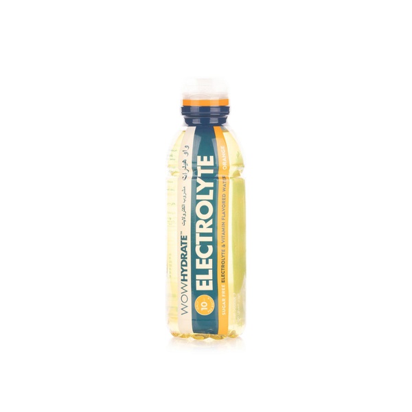 Wow Hydrate Orange Electrolyte Water 500ml - Spinneys United Arab Emirates