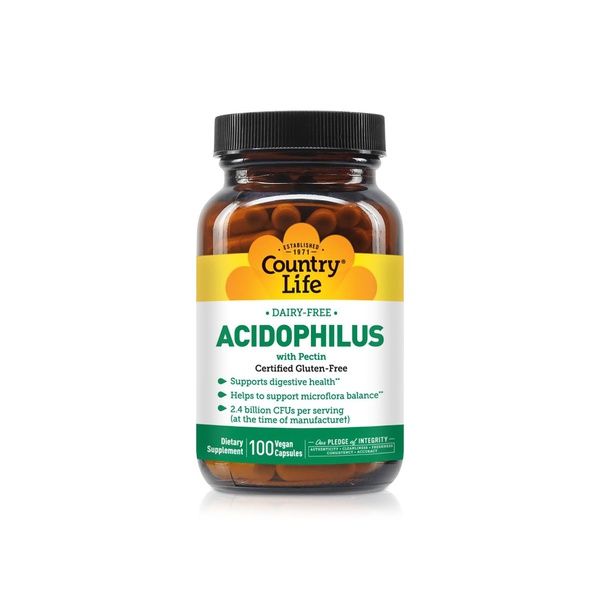 Country Life Acidophilus with Pectin Capsules x 100 - Spinneys United ...