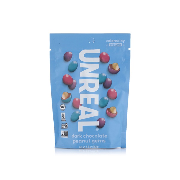 Unreal Dark Chocolate Peanut Gems 142g - Spinneys United Arab Emirates