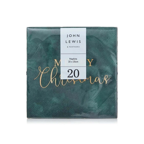 John Lewis Merry Christmas Napkins x 20